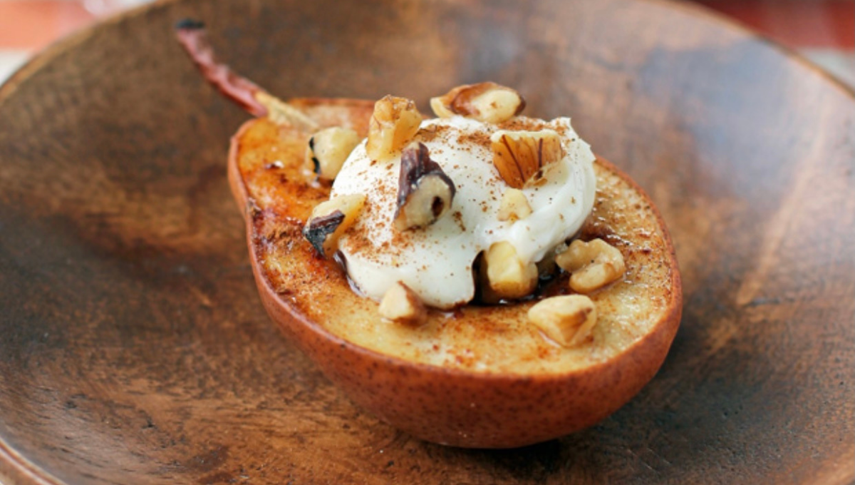 Peras al horno con yogurt y nuez - User's blog